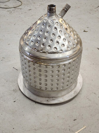100 Litre Dimple Jacketed Steep Cone Mix Tanks - Stainless Steel Tanks ...