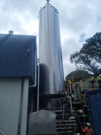 76000L hot water silo - Stainless Steel Tanks & Mixers