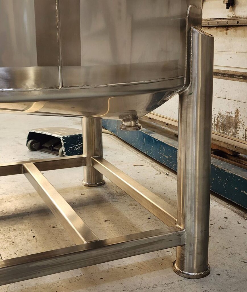 1000L Stainless Open Top Tank - Stainless Steel Tanks & Mixers