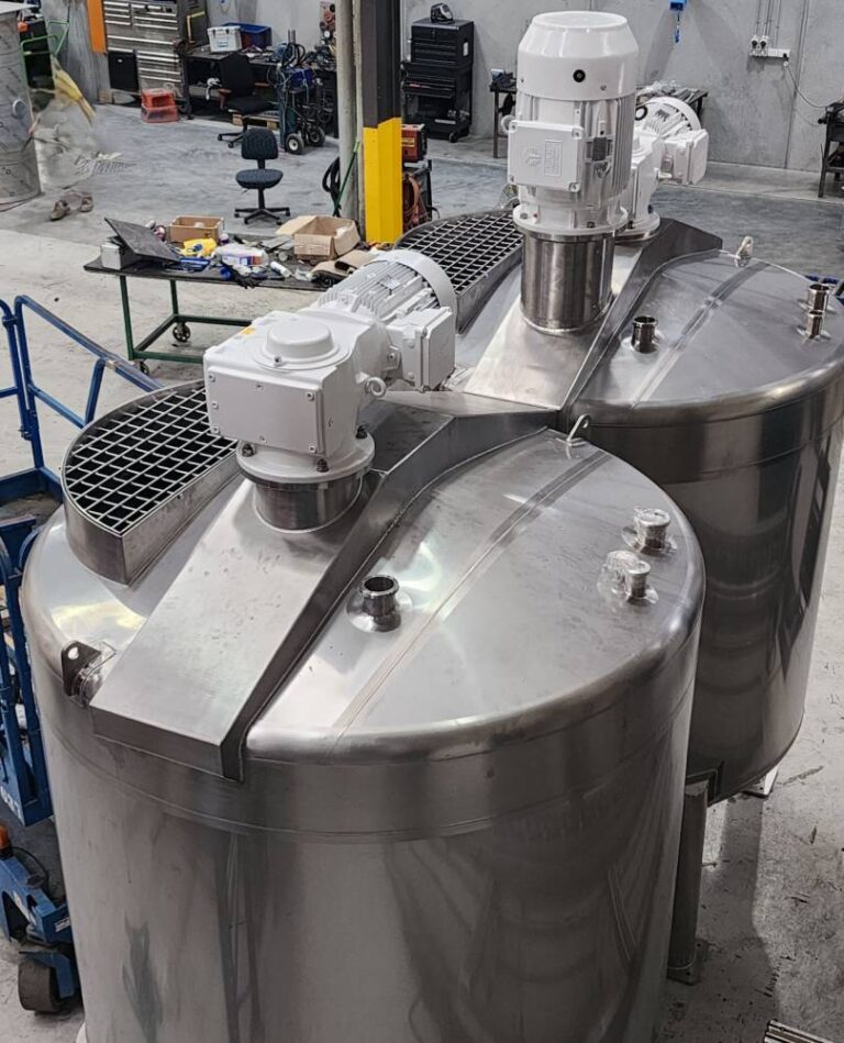 5000 Litre Heavy Duty Mix Tanks - Stainless Steel Tanks & Mixers