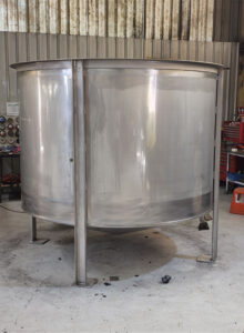 4 Off 5000 Litre Open Top Specialty Water Tanks - Stainless Tanks & Mixers
